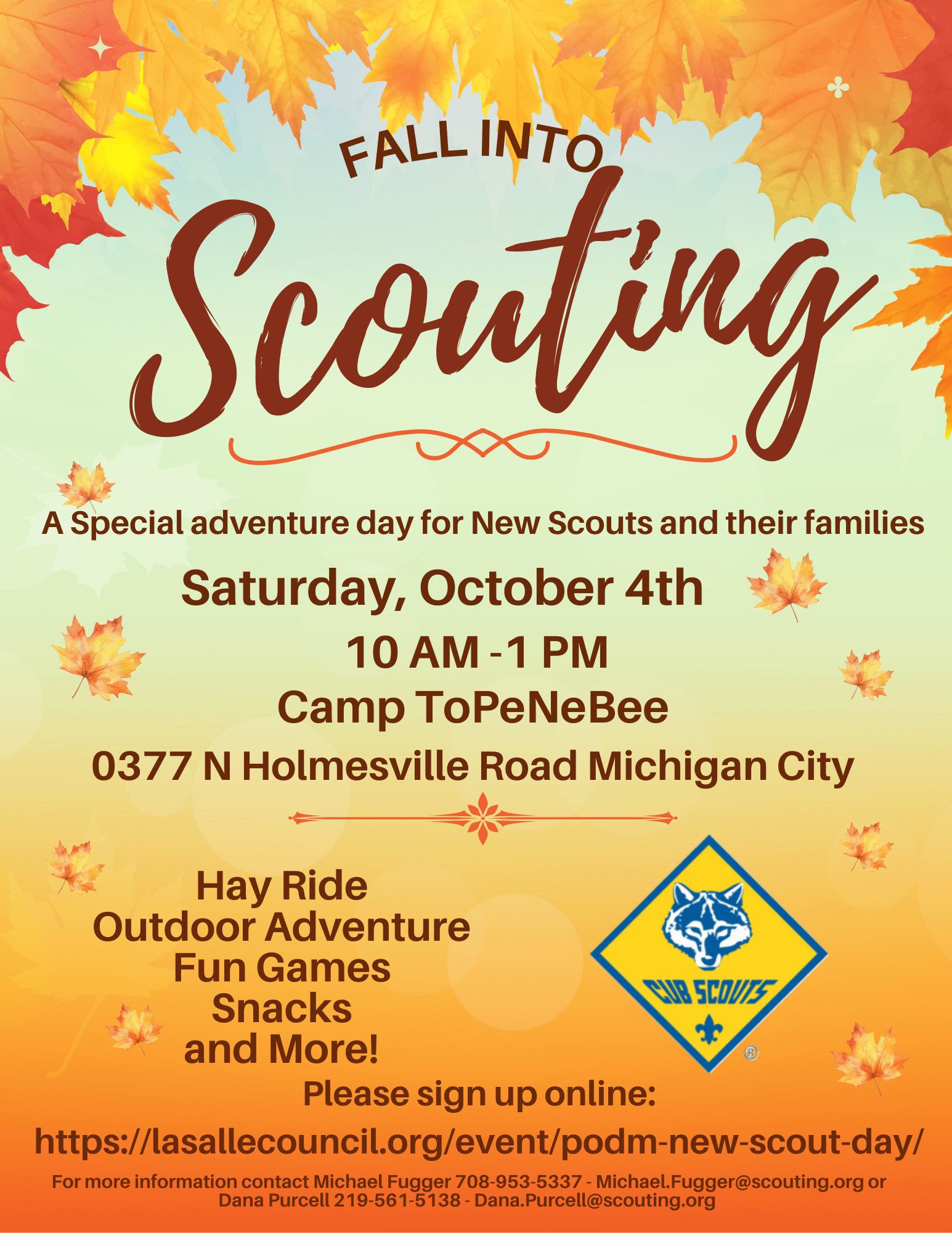 PODM New Scout Day - Scouting America, LaSalle Council
