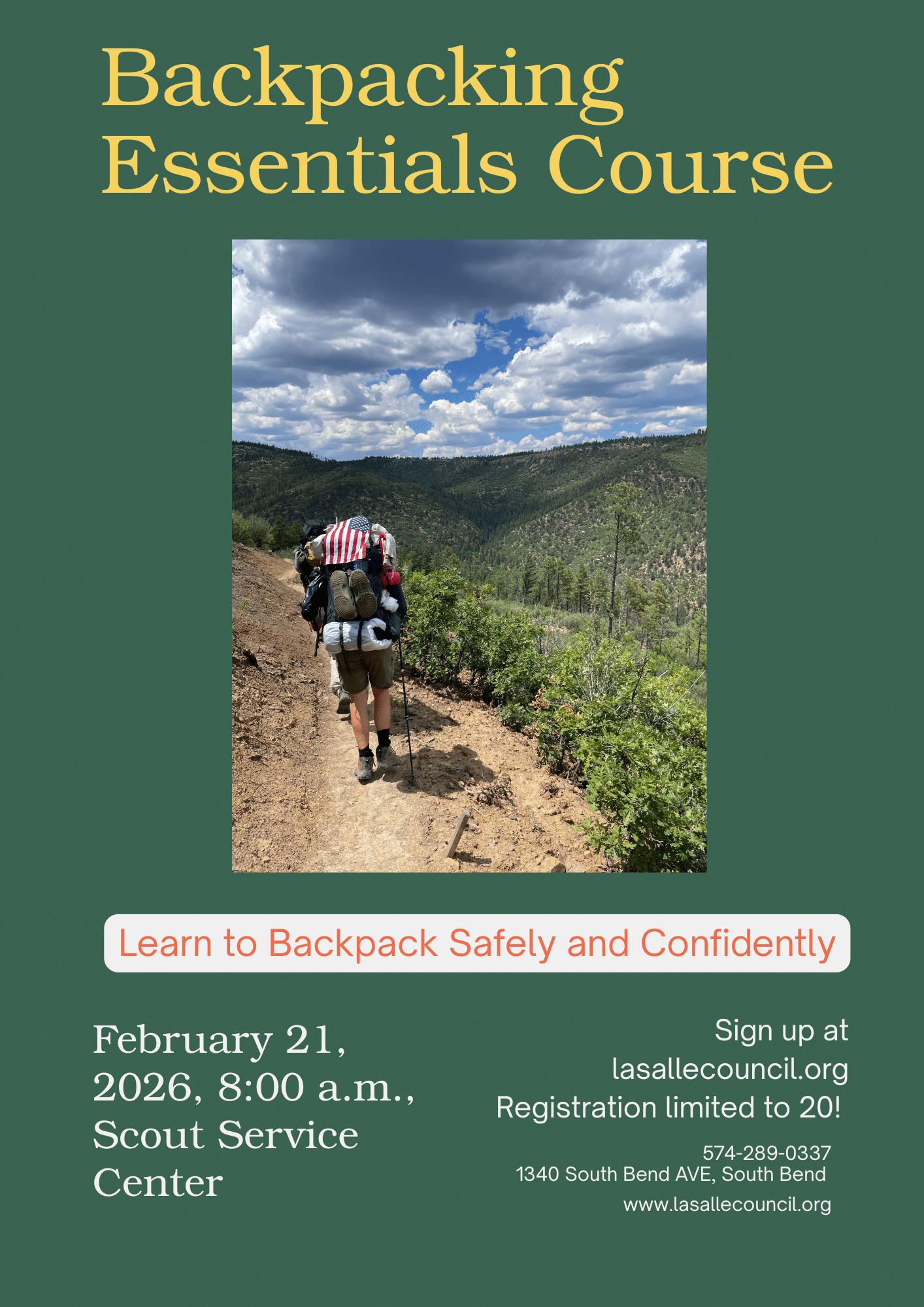 Introduction to Backpacking - Scouting America, LaSalle Council